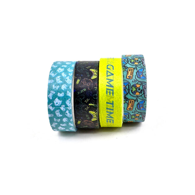 Video Game / Gamer Themed Set of 4 Washi Tape Rolls | Daisuki