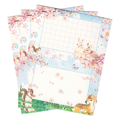 Forest Friends Gift Label Stickers - 3 sheets! Deer, Bunnies, Squirrel ...