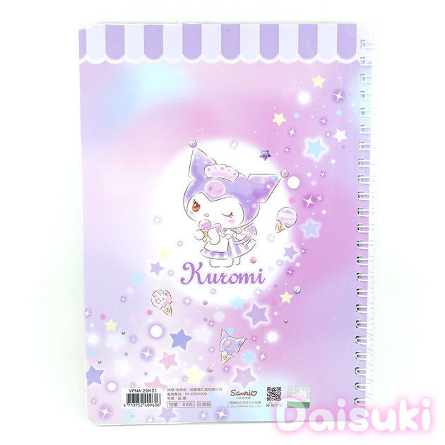 Sanrio - Kuromi Ice Cream Shop A5 Lined Notebook (soft cover) | Daisuki