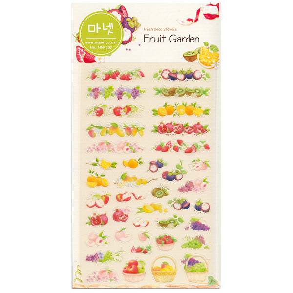 Fruit Garden - Fruit Arrangements - Korean Sticker Sheet | Daisuki
