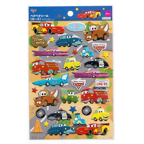 Disney Pixar Cars Puffy Jumbo Sticker Sheet! Lightning McQueen | Daisuki