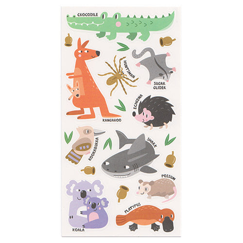 Outback Animals sticker sheet! Kangaroos, Koalas, Possums, Platypus et ...
