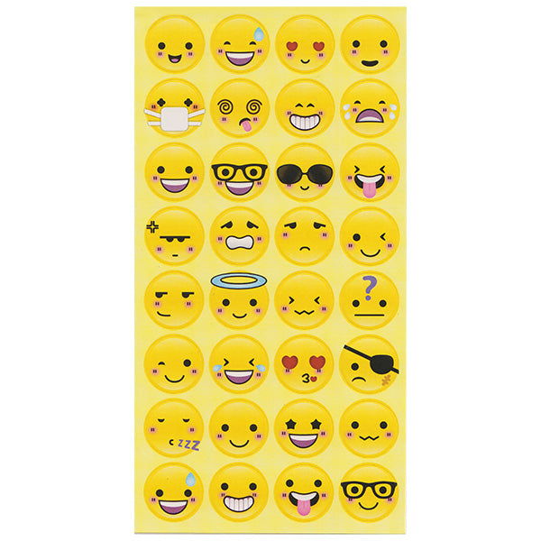 Emoticons / Emoji Funny Face Sticker Sheet! | Daisuki
