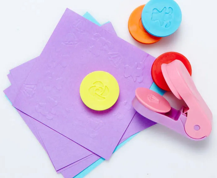 Cute Paper Embossing Set! (Teddy, Rose, Dove, Button, Diamond) | Daisuki