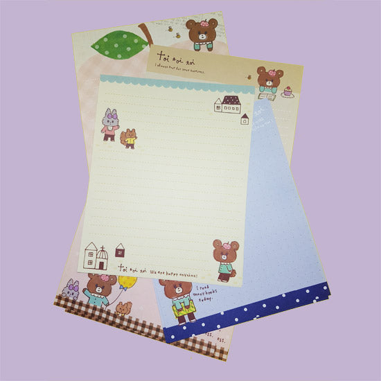 Cute Good Luck Letter Set - Writing Paper & Envelopes - Toi Toi Toi ...
