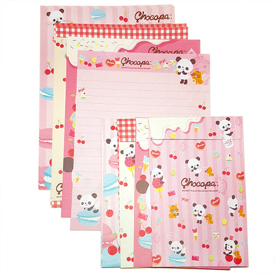 Chocopa (Chocolate Panda) - Letter Writing Set - Paper & Envelopes ...