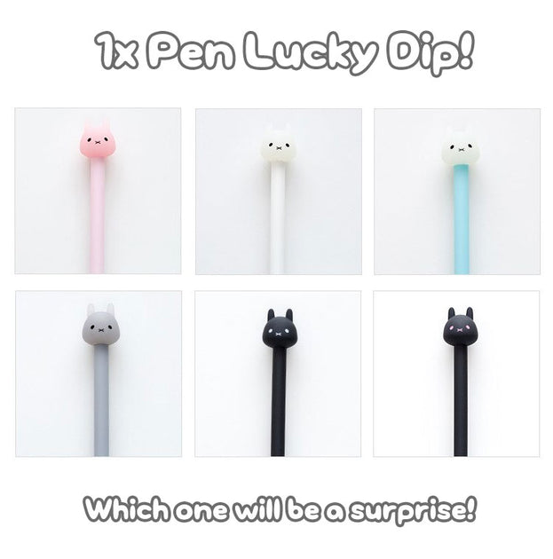 Cute Rabbit Gel Ink Pen x 1 pen - LUCKY DIP which one will you get! (B ...