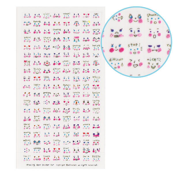 Drawing Deco Sticker Sheet #03 (Great Planner Mood Stickers!) | Daisuki