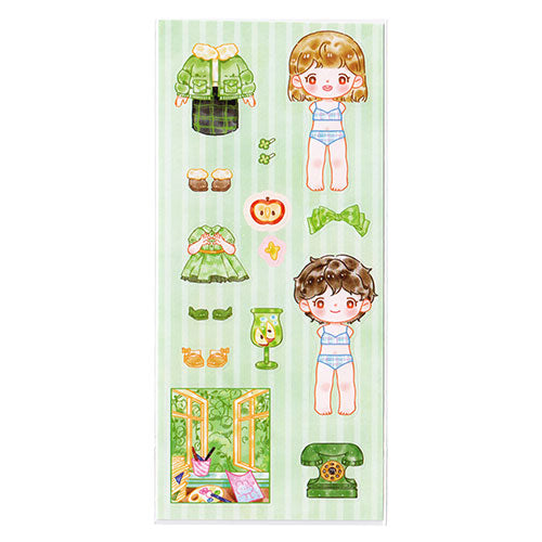 Cute Dress Ups Sticker Sheet #005 | Daisuki