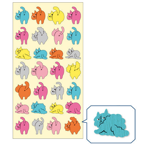Mindwave : Cats Bums Sticker Sheet! | Daisuki