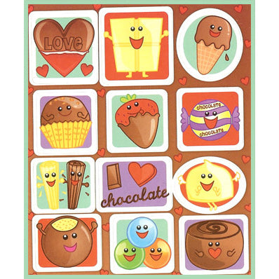 Cute Chocolates stickers sheet! | Daisuki