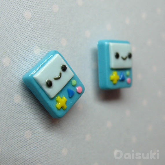 Beemo BMO Hand-sculpted Earrings - Adventure Time tribute | Daisuki